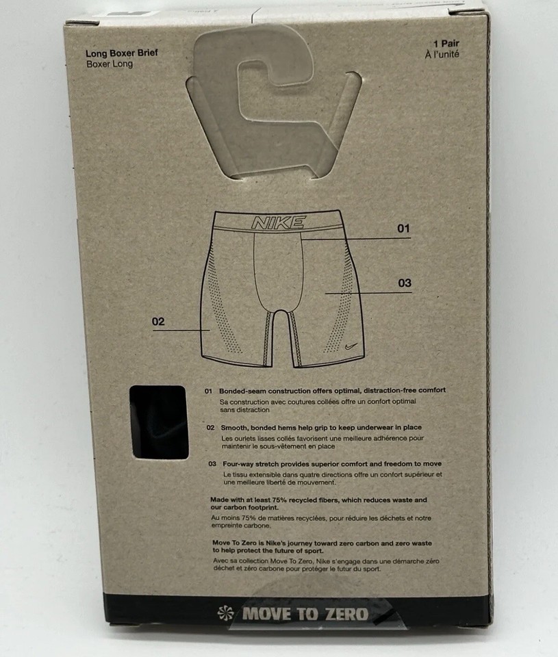 Nike Dri-Fit Elite Micro Long Boxer Briefs Black/Volt - Men’s Small | eBay