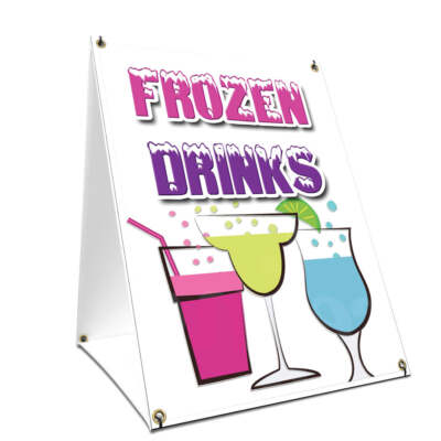 Frozen Drinks Yard Sign & Stake outdoor plastic coroplast window | eBay