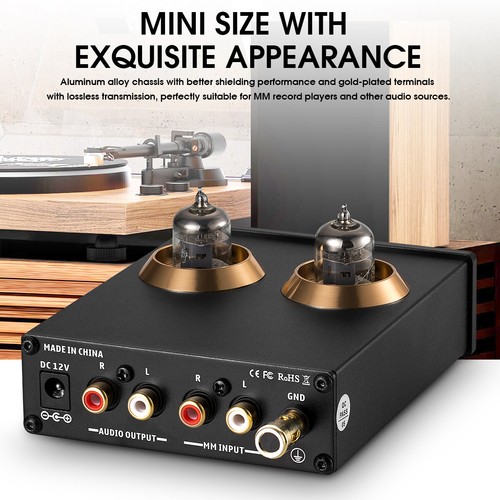 Douk Audio T3 Pro Mm Phono Stage Preamp Mini Stereo Vacuum Tube ...