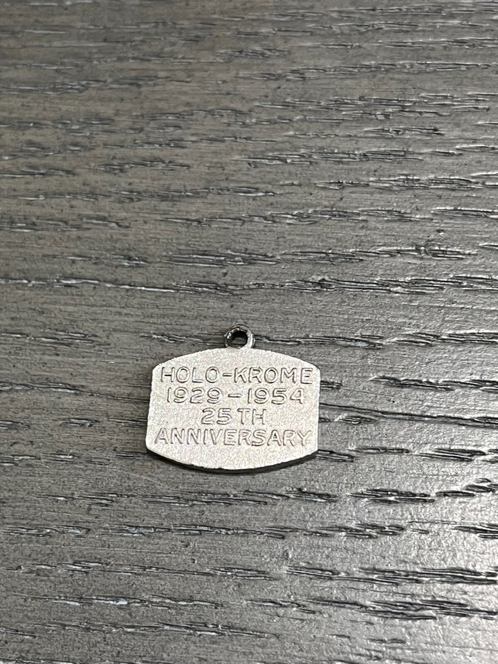 Vintage 1954 HOLO-KROME 25th Anniversary Necklace Pendant | eBay