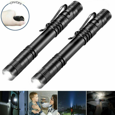 SMALL TORCH Mini Handheld Powerful LED Tactical Pocket Flashlight Ultra ...