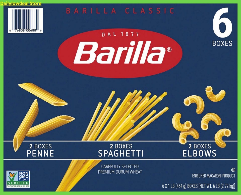12 BOXES - Barilla Pasta Variety Pack (Total 12 Boxes - 16 oz Each) | eBay