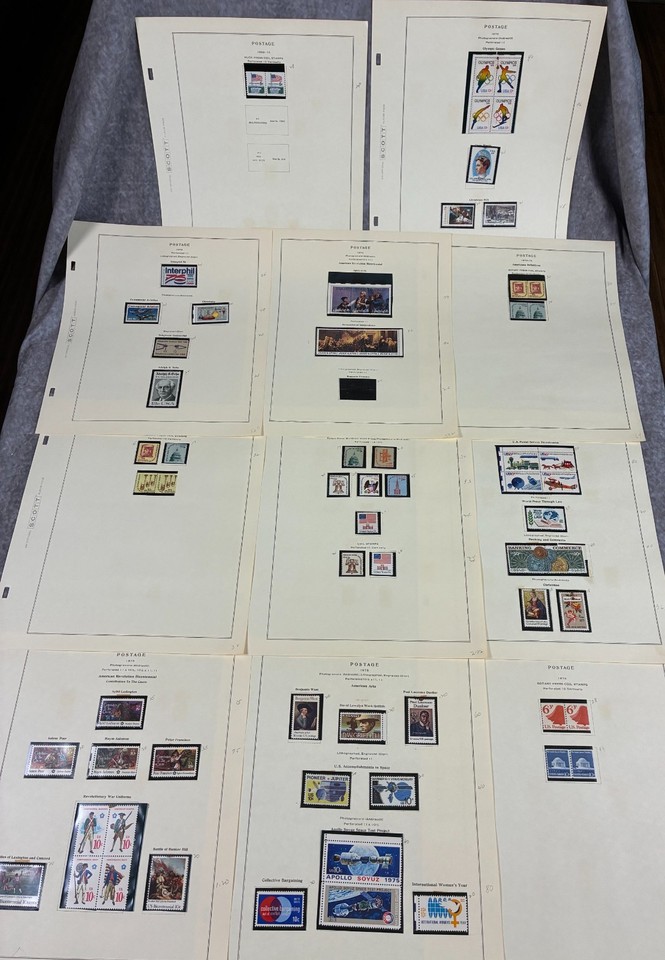 United States Stamp Collection housed on Album Pages Mint MNH, MH | eBay