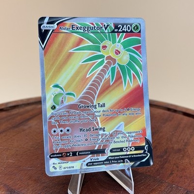 Alolan Exeggutor V 071/078 - (Full Art) -Ultra Rare English Pokémon TCG ...