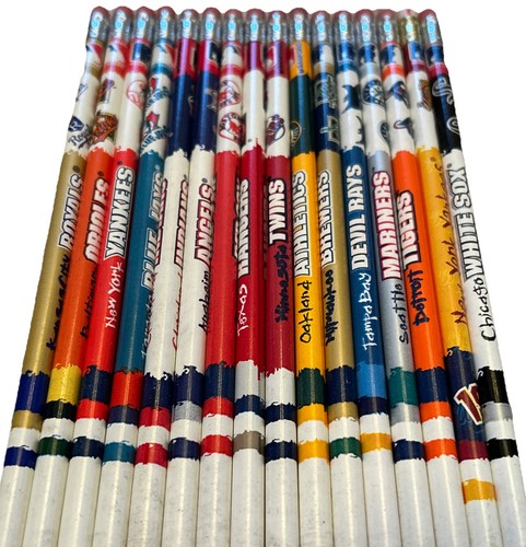 MLB Major League Baseball American League Pencils 15 Ct Vintage 1997 ...
