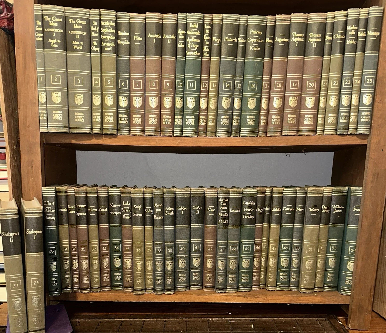 Britannica Great Books of The Western World Complete Set Volumes 1-54 ...