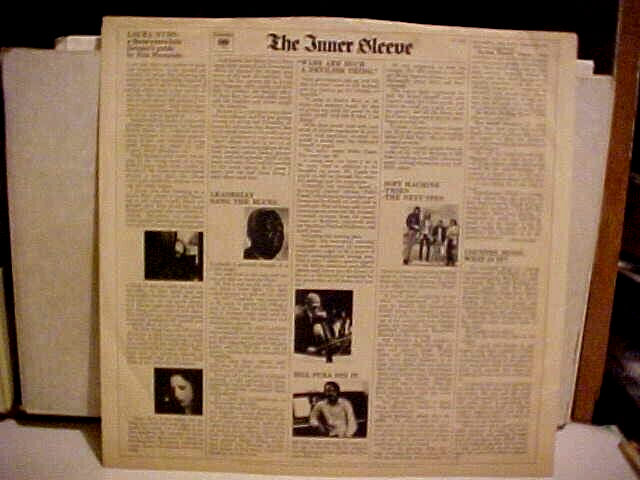 COLUMBIA PAPER SLEEVE ONLY NO RECORD 12 IN 'THE INNER SLEEVE' BIOS ...