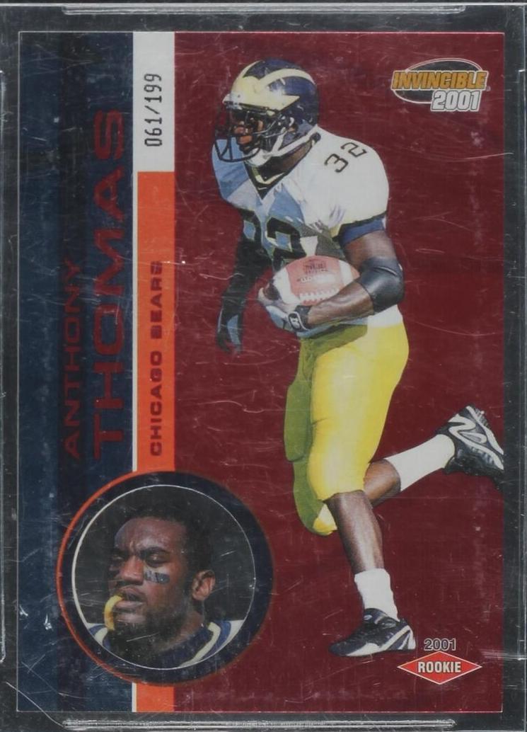 2001 Pacific Invincible - Anthony Thomas #259 Red /199 (RC) for sale ...