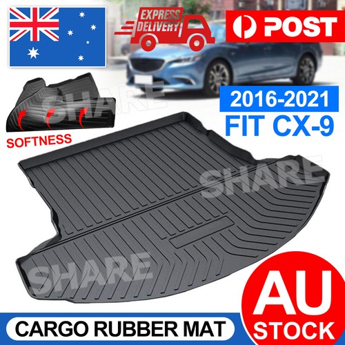 AU Cargo Rubber Mat Boot Liner for Mazda CX-9 CX9 2016-2021 Heavy ...