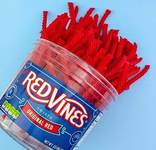 Red Vines Sweets Original Red Licorice Twists Strips American Liquorice ...