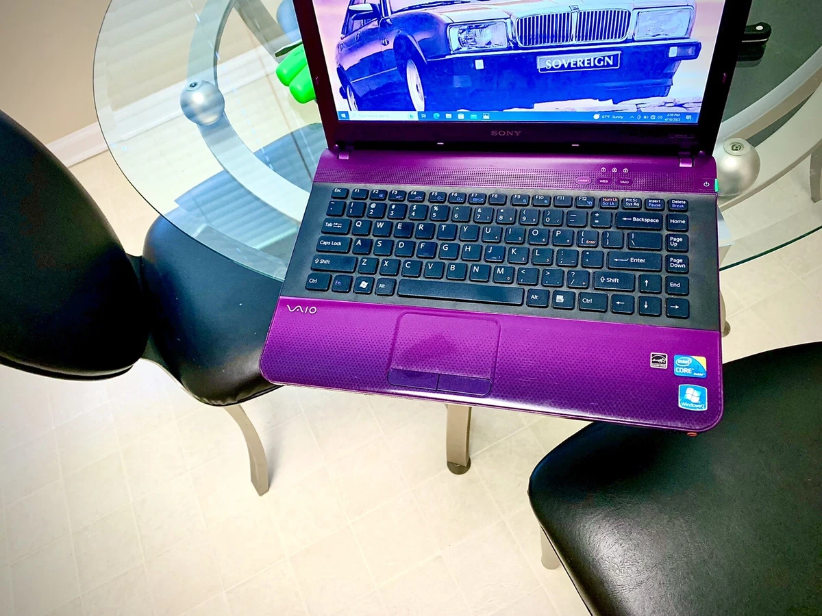 Sony Vaio Laptop Purple