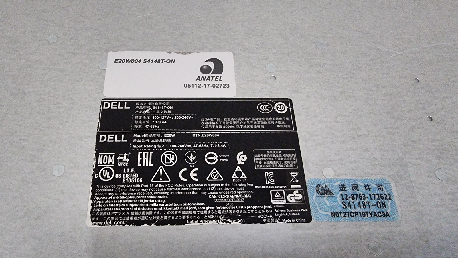 Dell EMC S4148T-ON 48 Port 10GBase-T 40GbE QSFP+ 4x 100GbE QSFP28 ...
