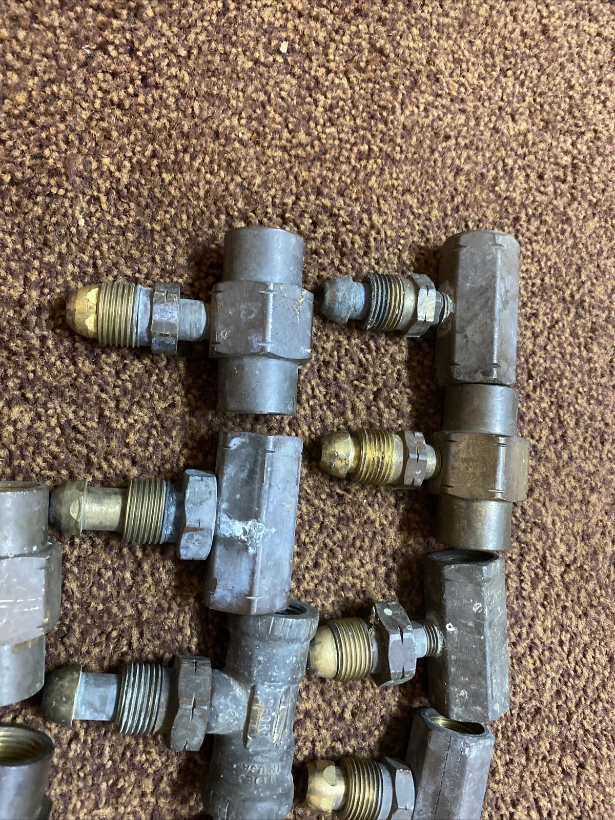 ( 11 ) Propane TEE Block Female F.POL Male Pol Tank Cylinder | eBay