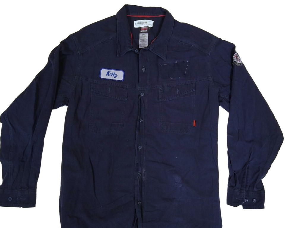 Used Flame Resistant FR Work Shirts Blue, Khaki, Navy Bulwark Carhartt ...