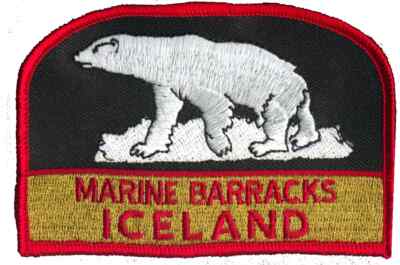 MARINE BARRACKS ICELAND 4" EMBROIDERED PATCH POLAR BEAR | eBay