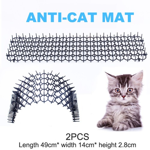 2Pcs Garden Prickle Strip Dig Stop Cat Repellent Deterrent Mat Spike ...