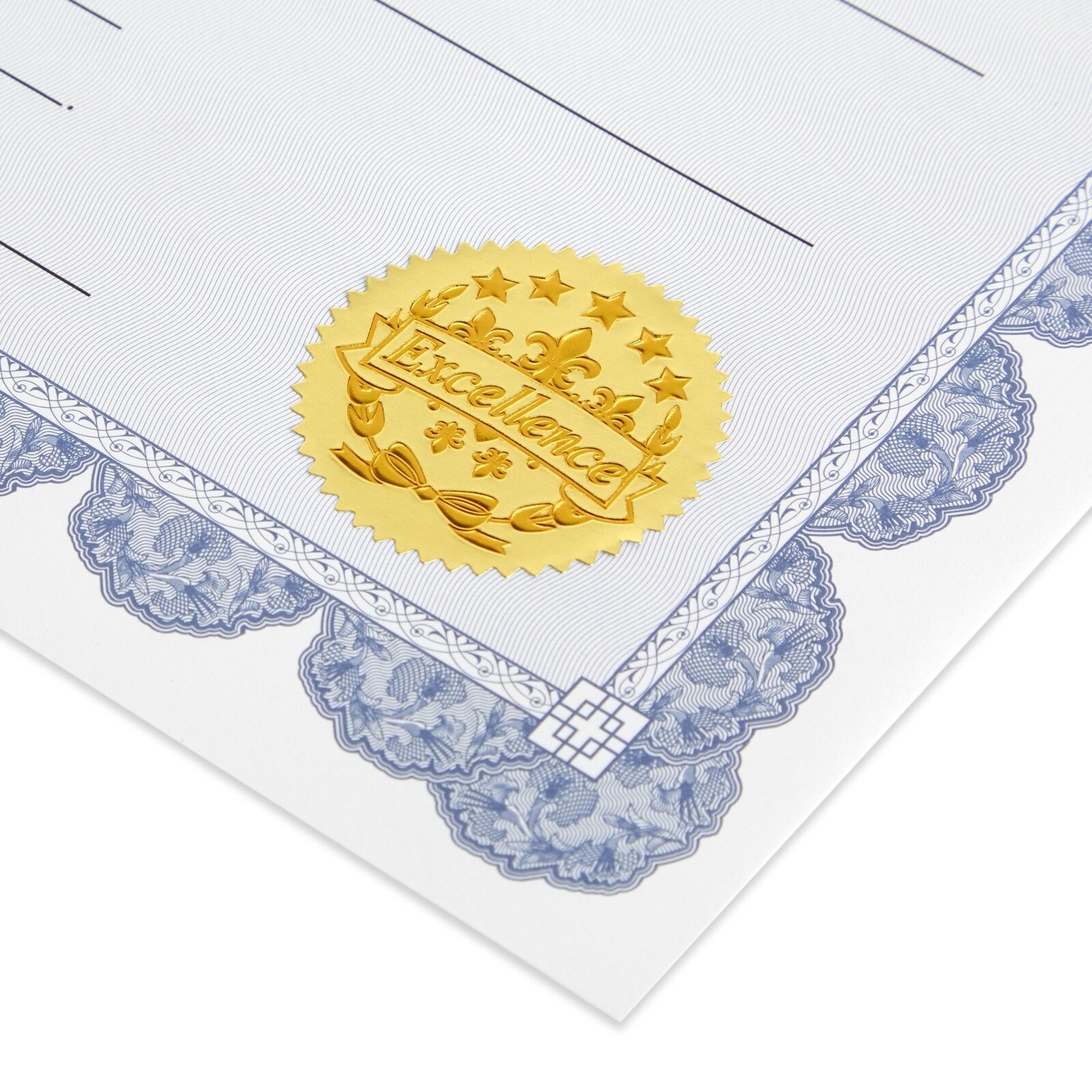 Certificate+of+Completion+Award+and+Seal+Stickers+Blue+8.5+X+11+in+48 ...