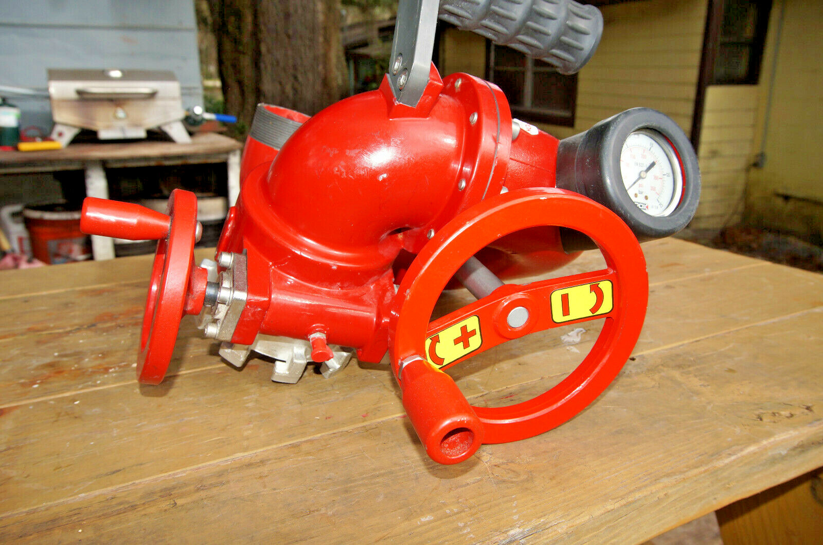 POK Fire Fighting Monitor LMP-80 29176 Upper Section w/ Dual Wheel ...