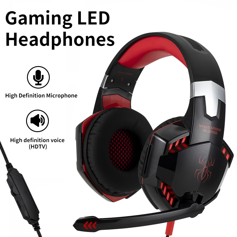 Gaming Headset + Microphone for PC Laptop PS4 Xbox One PS4 Headphone ...