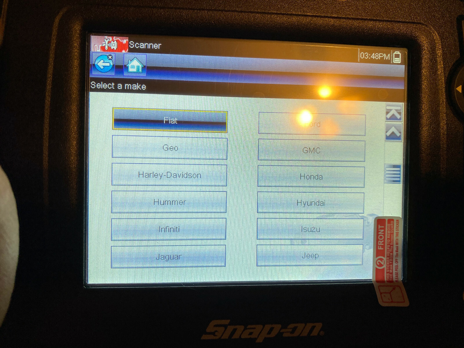 Snap-on EESC331 ETHOS Pro Automotive Diagnostic Scanner Like for sale ...