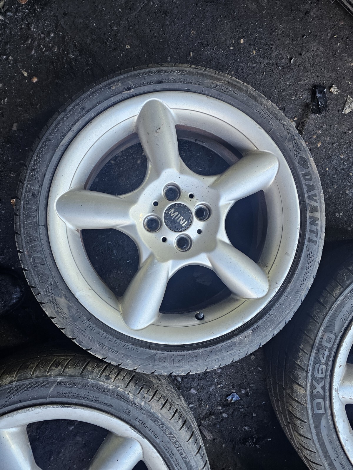 MINI Cooper One S 17 Inch La 5 Star Pace Spoke 110 Alloy Wheels & Tyres ...