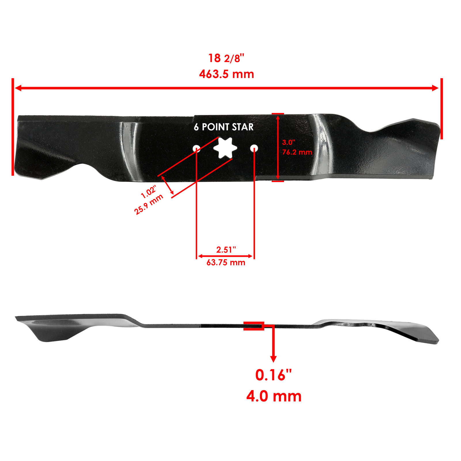 3 Blade For MTD Cub Cadet 942-0677B 1120931 98024 335855 302448 785720 ...