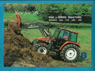 FIATAGRI NEW HOLLAND L-SERIES L65-L75-L85-L95 TRACTORS BROCHURE 2/96 ...