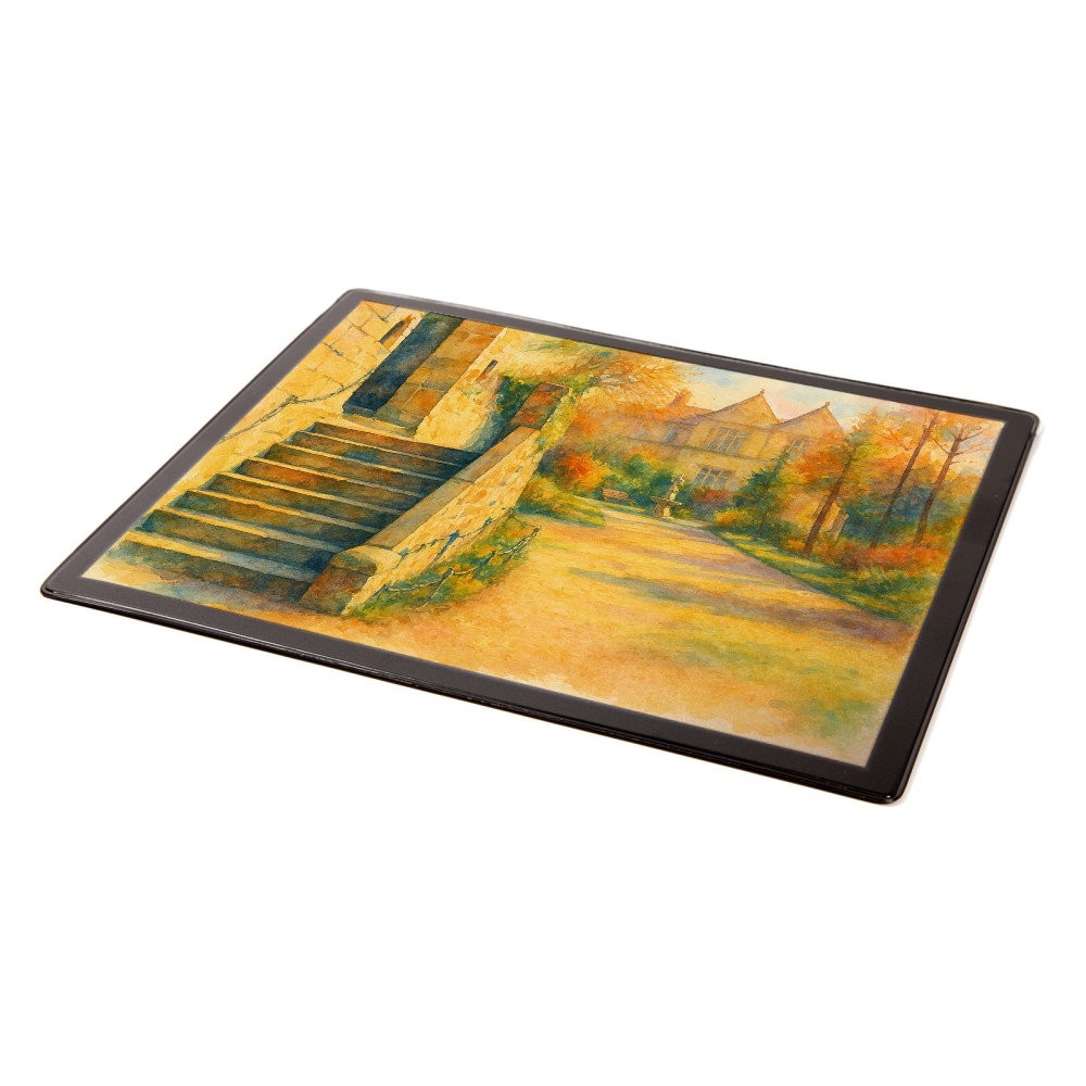 MOUSE MAT - Castle Bank, Oswestry - Vintage Art Style | eBay UK