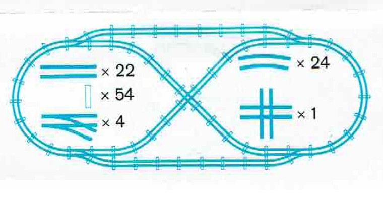 Lego® TRAIN Tracks 12V Railway 751 750 753 754 SET Rails Speed ...