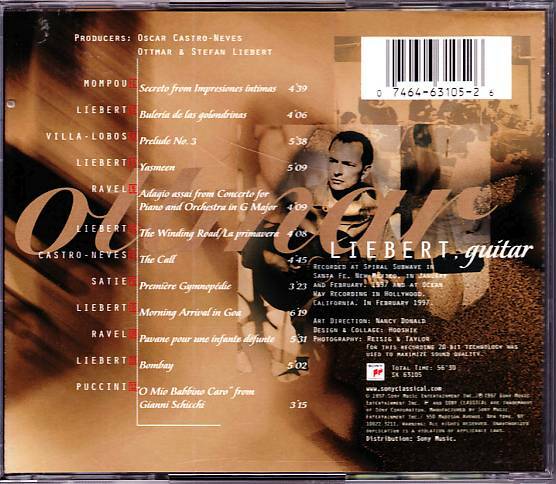 OTTMAR LIEBERT CD Leaning into the Night - Sony Classical SK-63105 | eBay