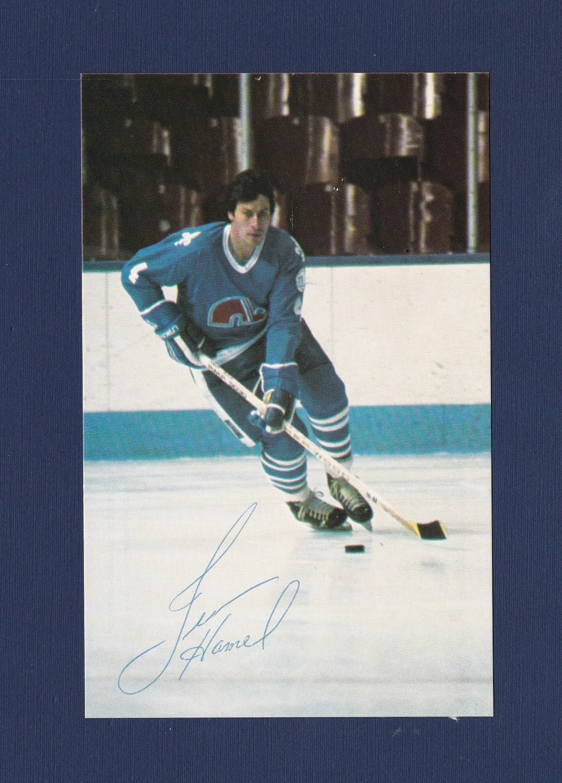 Jean Hamel signed Quebec Nordiques team issued hockey postcard | eBay