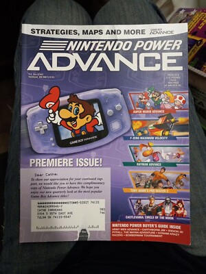 Nintendo Power Advance Magazine - Premier Issue, Volume 1, Game Boy ...