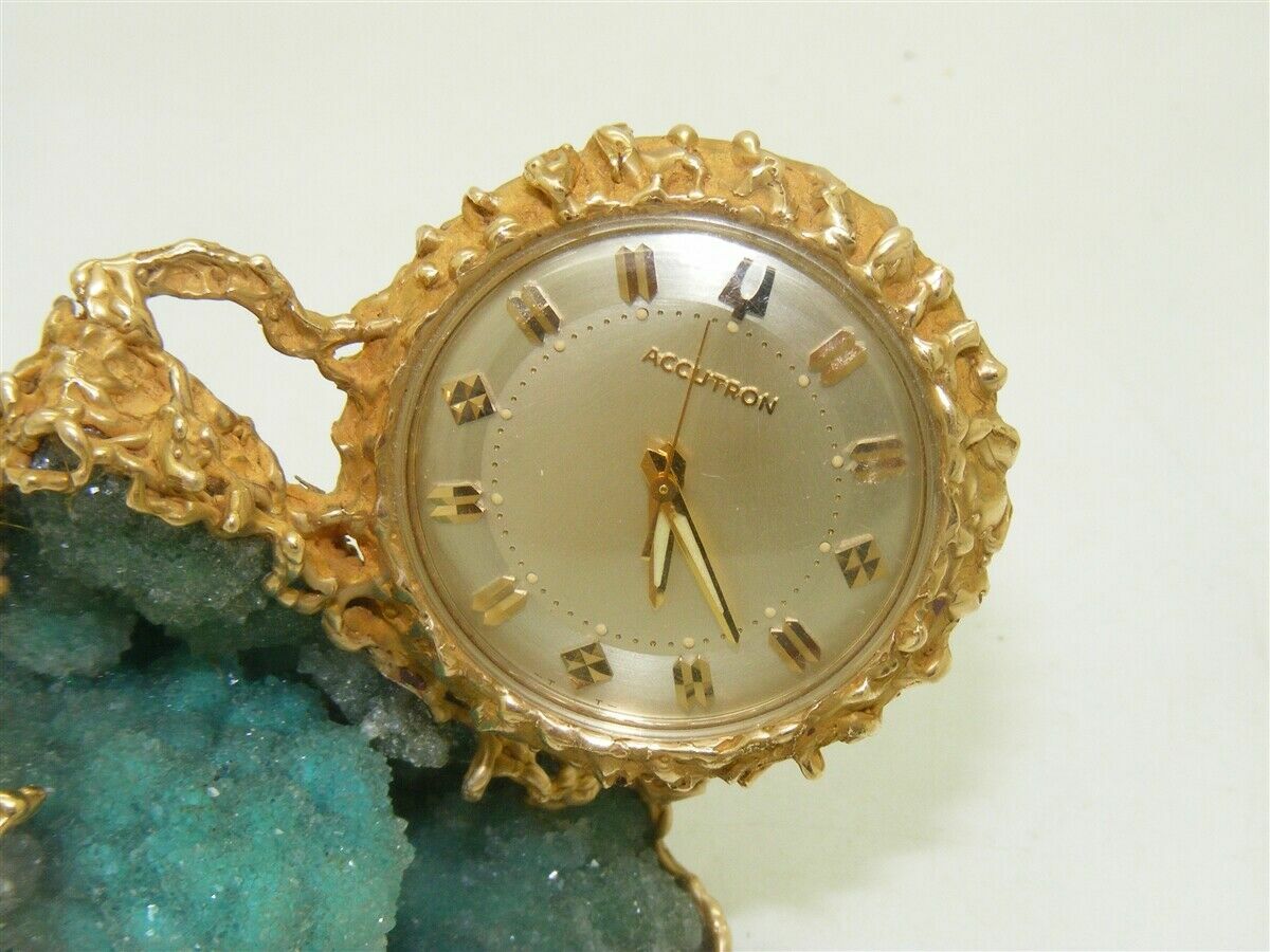 Golden Nugget Bulova AccuTron desk watch Collection Item | eBay