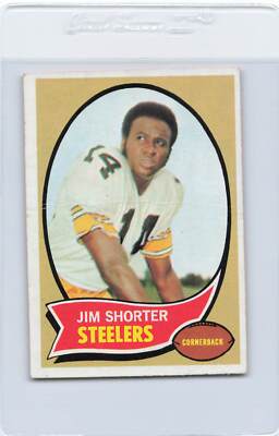 1970 Topps #56 Jim Shorter Steelers VG/EX *DA-B1619 | eBay
