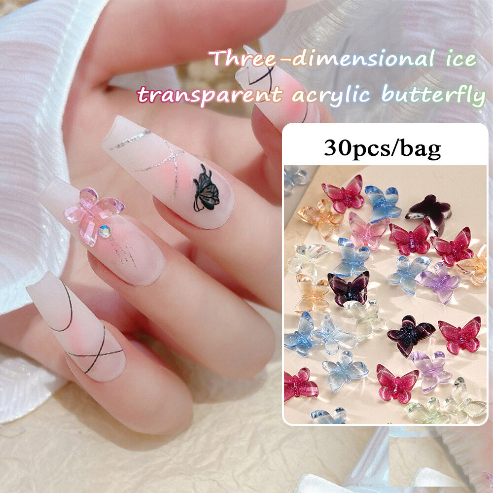 Unghie Con Design A Diamante Unghie Finte Lunghe Stile Diamante Temu