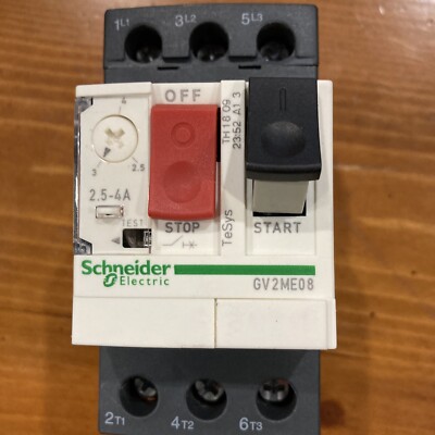 🇺🇸Schneider Electric GV2ME08 Circuit Breaker 2.5-4A🇺🇸 | eBay