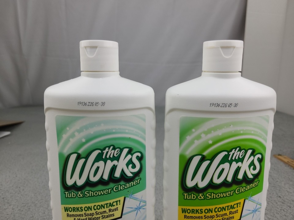 2x The Works Tub & Shower Cleaner 16 fl oz Hard Water Rust | eBay