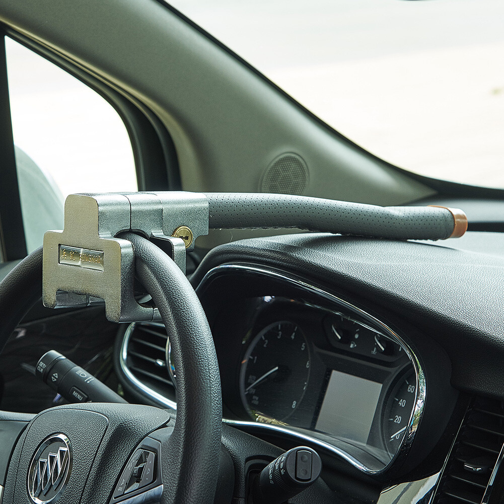 Vehicle Car Steering Wheel Mount Lock Anti Theft Device Security Lock ...
