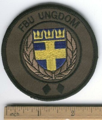 Vintage Swedish Army Patch, Volunteer Youth Officer NCO Training Patch ...