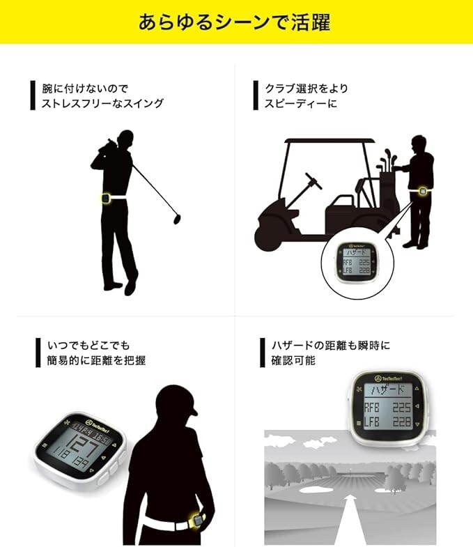 Tectectec Golf GPS Distance Meter ULT-G, Ultra-Light GPS Navi, Accurate ...