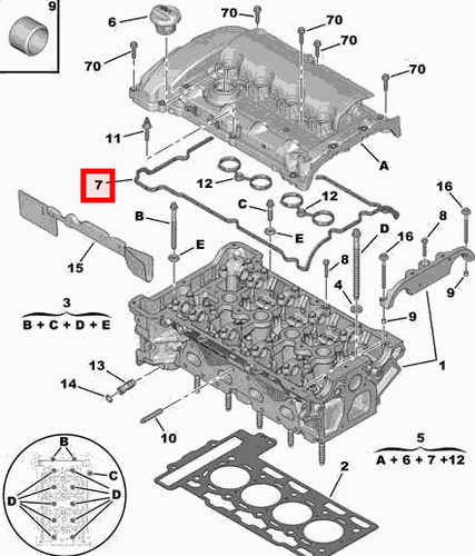 NEW PEUGEOT 308 T9 ENGINE VALVE COVER V759886280 GENUINE | eBay