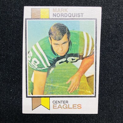 VTG‼ 1973 Topps MARK NORDQUIST #212 Philadelphia Eagles • EUC‼ •SHIPS ...