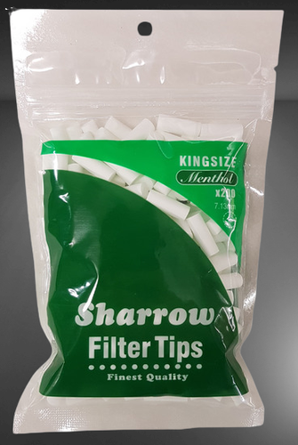 NEW SHARROW KING SIZE MENTHOL FILTER TIPS CIGARETTE SMOKING ROLLING ...