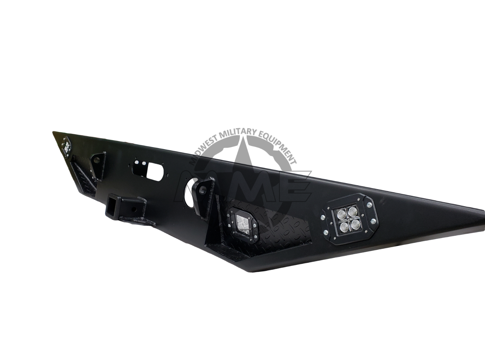 Rear Winch Step Bumper with Reverse/accessory Light for Humvee M998 ...
