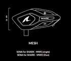 Shark Helmet Mesh Intercom System Sena Motorcycle Bluetooth Most 22.06 ...
