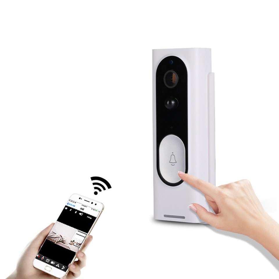 HD Two-Way Door Bell WiFi Wireless Video 1080P Doorbell Smart Security ...