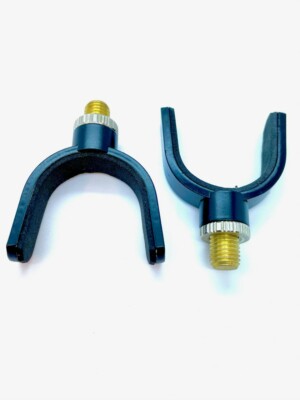 2x U shape Metal Rod Rest with foam cushion,carp fishing,coarse fishing ...