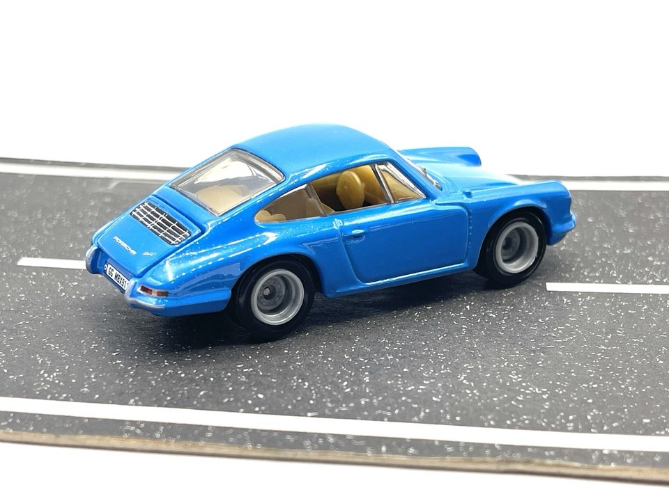 Matchbox Moving Parts 1964 Porsche 911 (blue) SUPER CUSTOM WHEEL SWAP ...