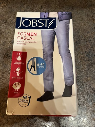 Jobst Casual For Men Medical Compression Stockings Small 15-20 mmHg ...