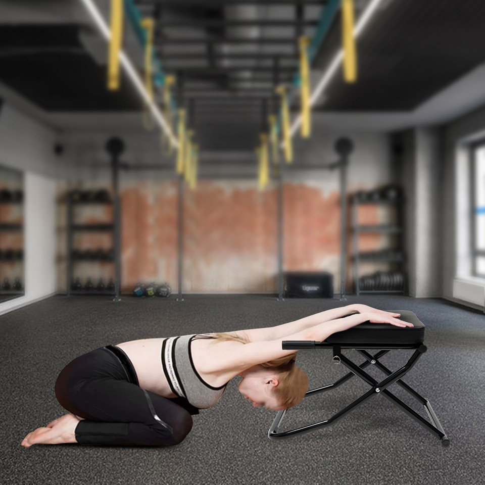 Yoga Inversion Chair Headstand Bench Foldable Strength Training Fitness ...